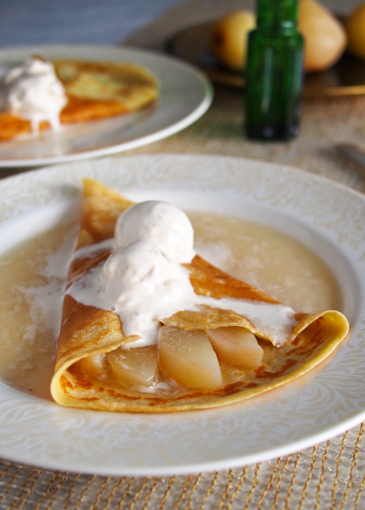 Champagne Pear Crepes Recipe | The Worktop