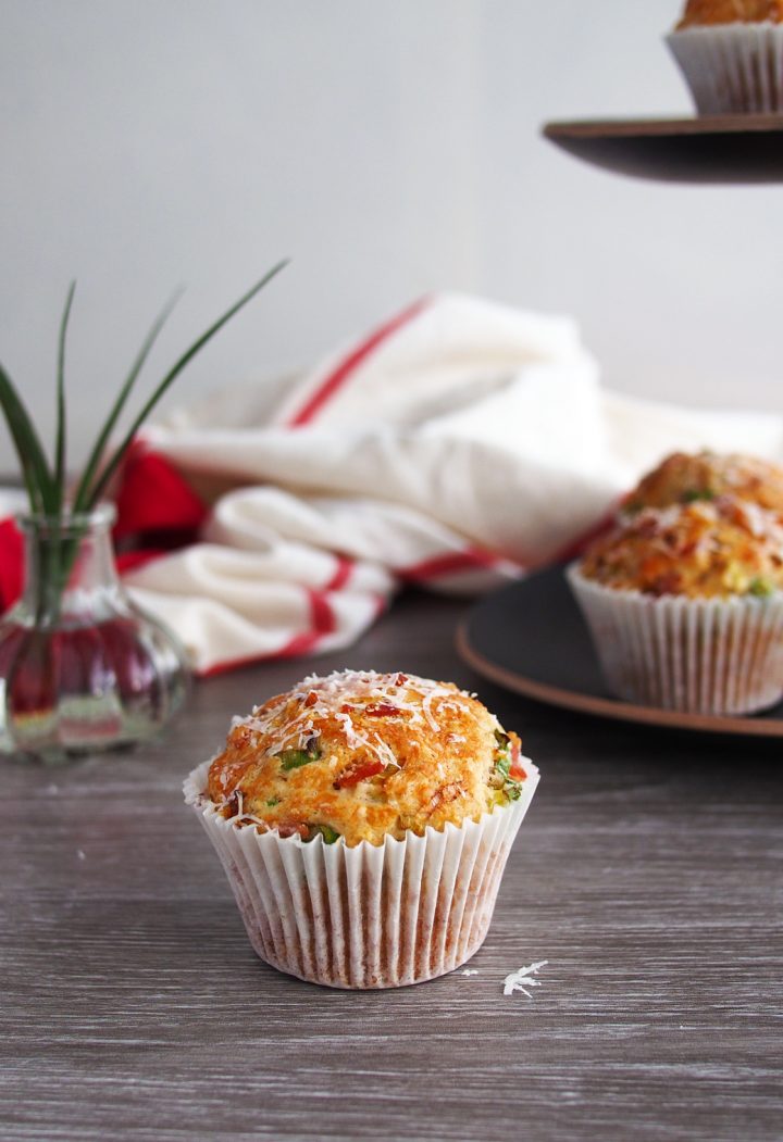 Savory Muffins with Bacon and Parmesan | The Worktop