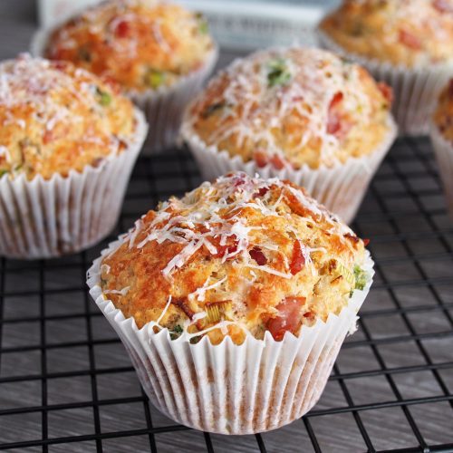 Savory Muffins with Bacon and Parmesan | The Worktop