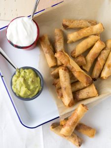 Breakfast Spring Rolls With Bacon, Egg and Cheese