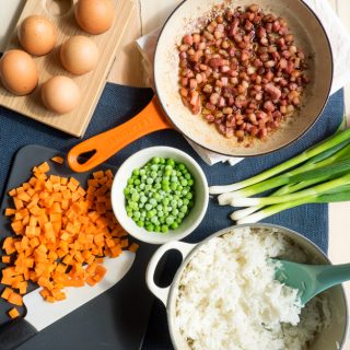 Pancetta Fried Rice with Crispy Egg (GF) | The Worktop
