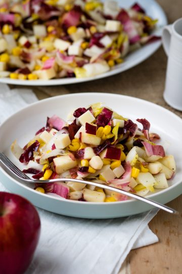 Apple and Endive Salad (GF) - stunning and colorful | The Worktop