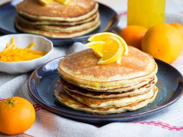 Orange and Ricotta Pancakes with Orange Syrup | The Worktop