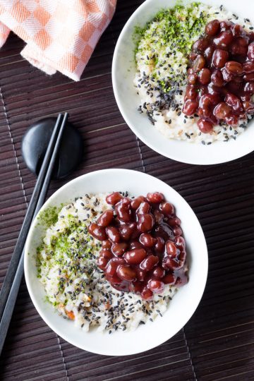 Adzuki Beans on Banana Rice (Vegan, GF, Dairy-free) | The Worktop