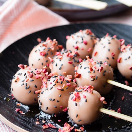 Strawberry Tang Yuan Dango (Sticky Rice Dumplings) | The Worktop