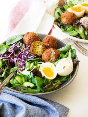 Breakfast Falafel Salad | What to serve with Falafels | The Worktop