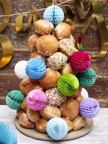 Donut Tree - How to Make a Donut Cake Tower | The Worktop