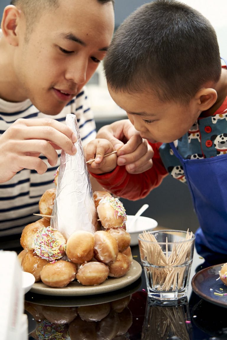 Donut Tree - How to Make a Donut Cake Tower | The Worktop