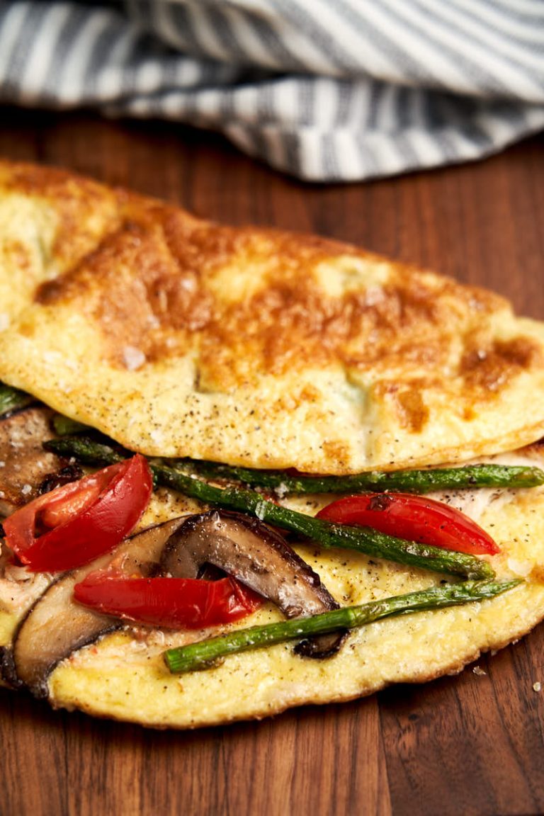 Chicken Omelette - Use Up Leftover Chicken - The Worktop